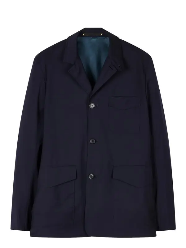 Paul Smith Storm System Wool Work Jacket - Blue