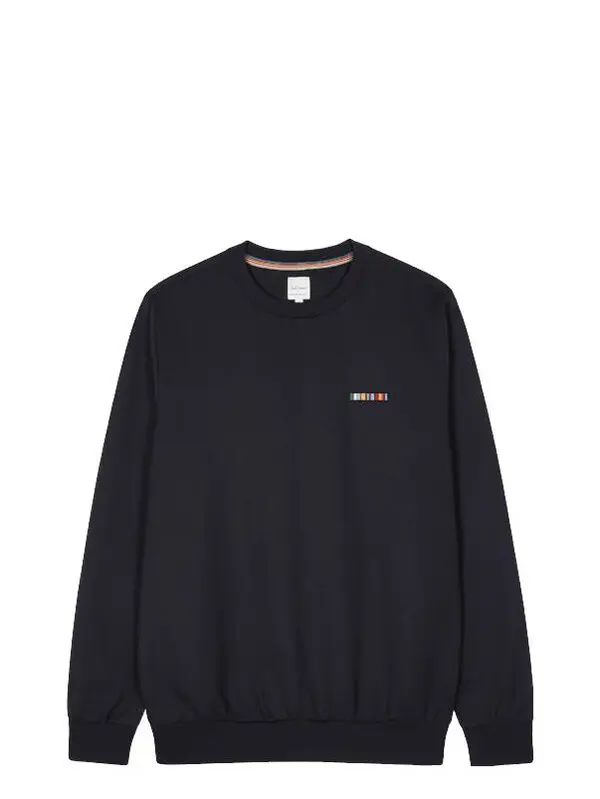 Paul Smith Cotton-blend 'signature Stripe' Sweatshirt - Blue