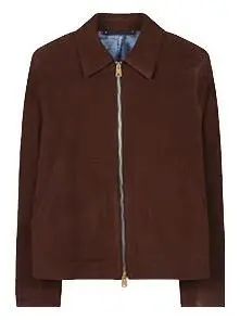 Paul Smith Nubuck Leather Jacket - Brown