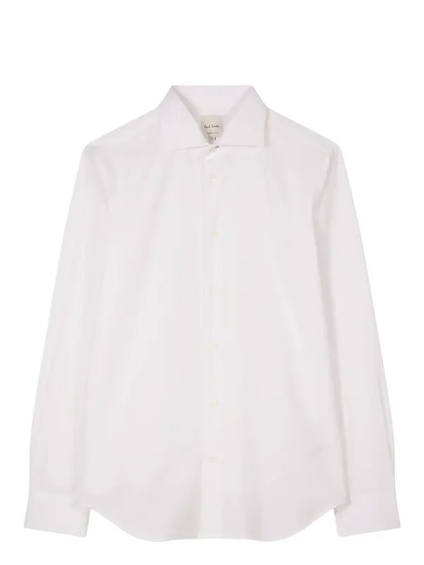 Paul Smith Slim-fit Cotton Cutaway Collar Shirt - White