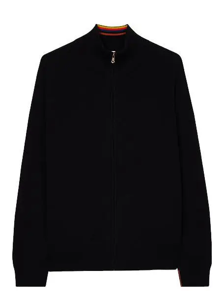 Paul Smith Cashmere Full-zip Cardigan - Black