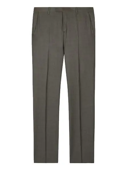 Paul Smith Melange Check Wool Trousers - Brown