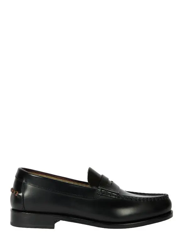 Paul Smith Tonal Leather 'lido' Loafers - Black