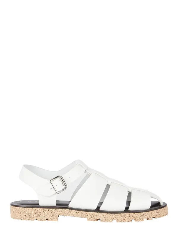 Paul Smith Leather Fisherman Sandals - White