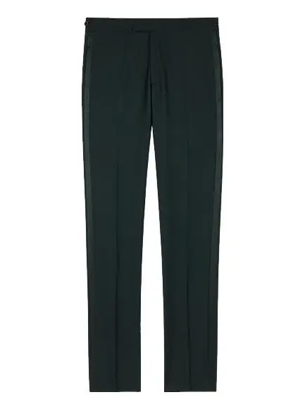 Paul Smith Slim-fit Wool-mohair Evening Trousers - Green