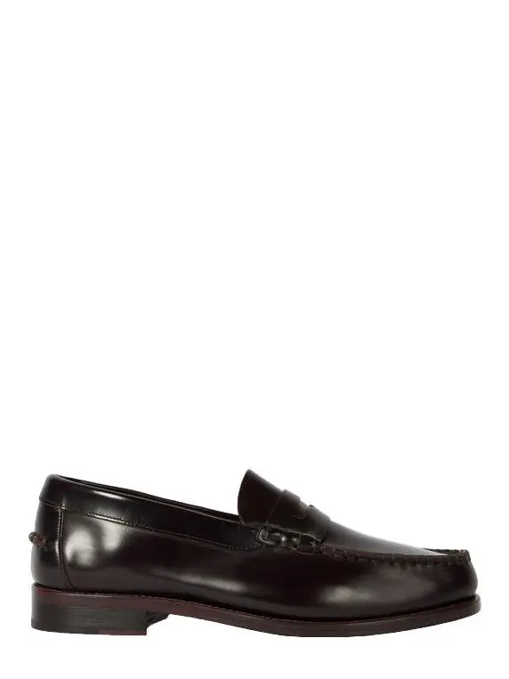 Paul Smith Lido Leather Loafers - Red