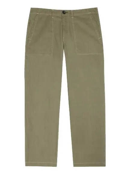 Paul Smith Slub-cotton Trousers - Green