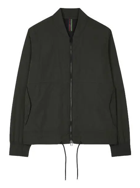 Paul Smith Recycled Nylon Bomber Jacket - Green