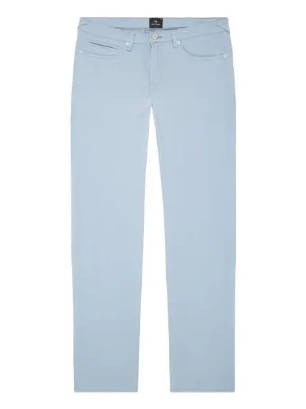 Paul Smith Tapered-fit Cotton-linen Jeans - Blue