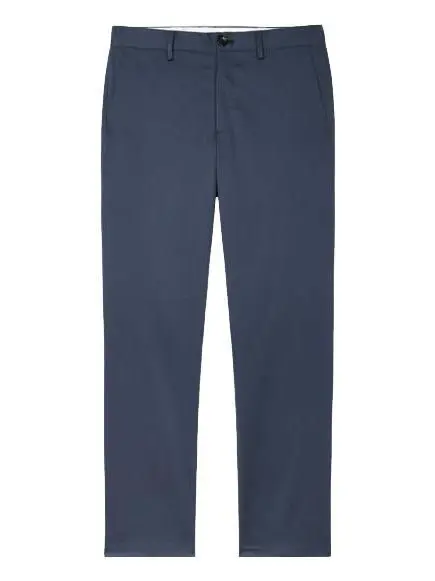 Paul Smith Mid-fit Stone Blue Stretch-cotton Chinos - Grey
