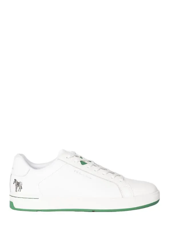 Paul Smith Leather 'albany Zebra' Trainers - White