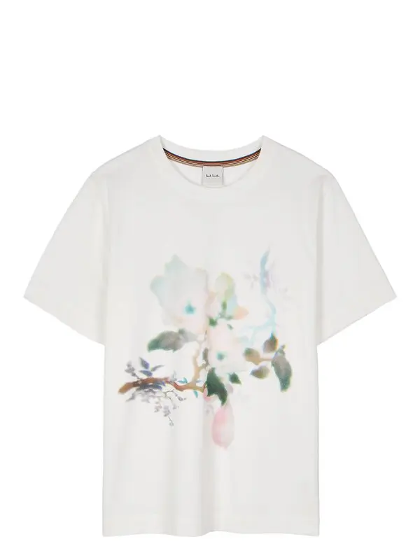 Paul Smith Lens Blur Botanical T-shirt - White