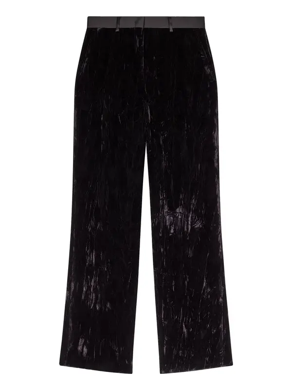 Paul Smith Wide Leg Velvet Trousers - Purple
