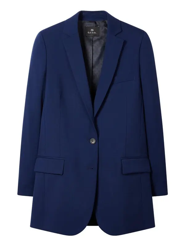 Paul Smith Wool Longline Blazer - Blue