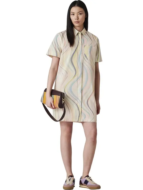 Paul Smith Faded Swirl Shirt Dress - Multicolour
