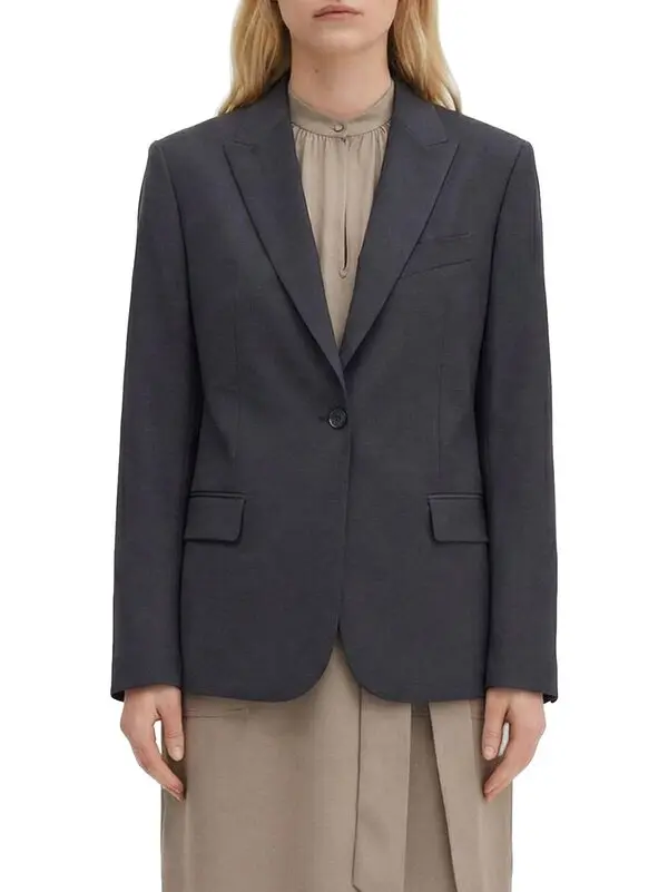 Filippa K Notched Lapel Jacket - Blue