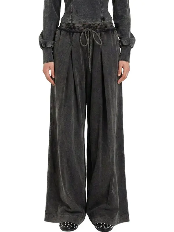 TWINSET Wide Leg Trousers - Black