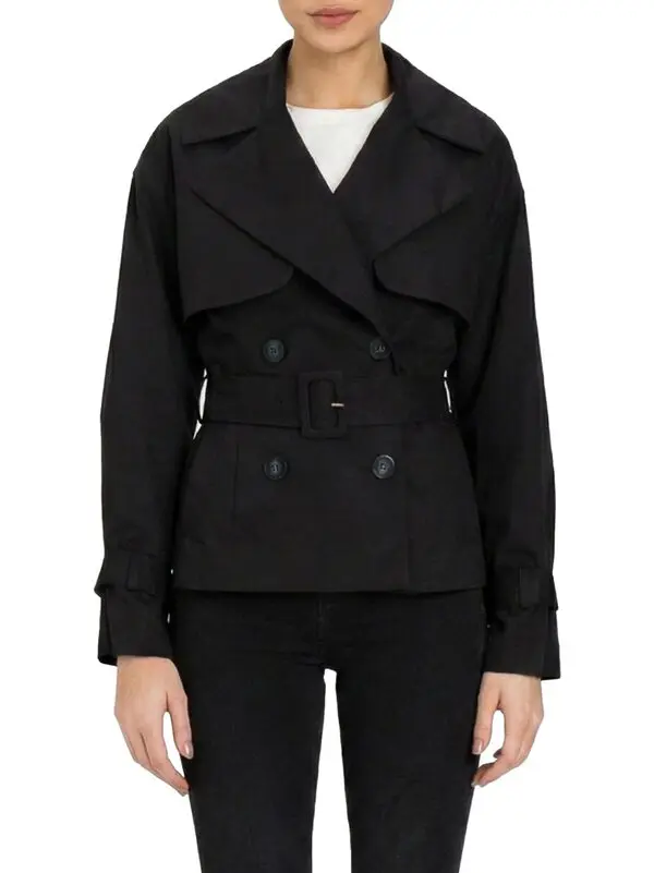 TWINSET Belted Jacket - Black