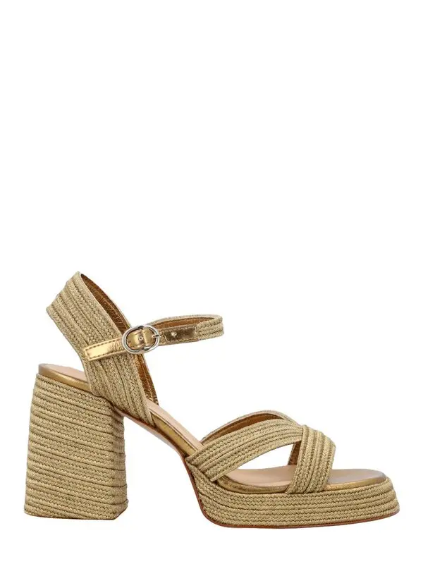CastaÑer Heeled Sandal - Gold