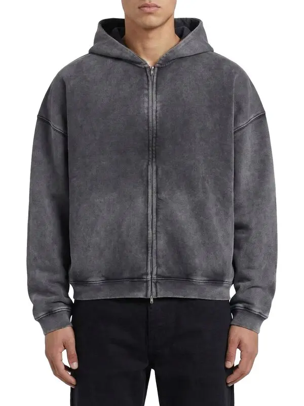 REPRESENT Zip Up Hoodie - Grey