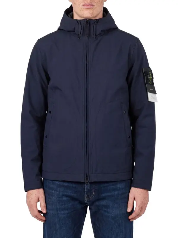Stone Island Hooded Jacket - Blue