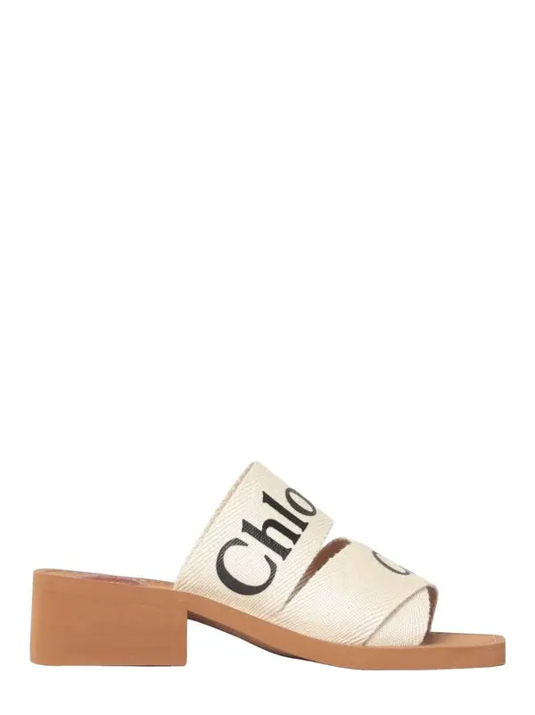 Chloé Heeled Sandal - White
