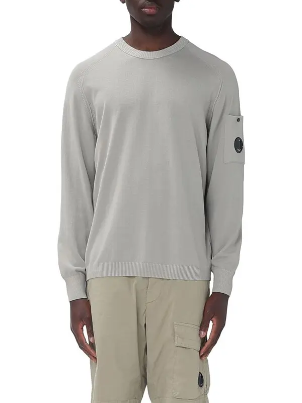 C.P. COMPANY Crew Neck Sweater - Pearl