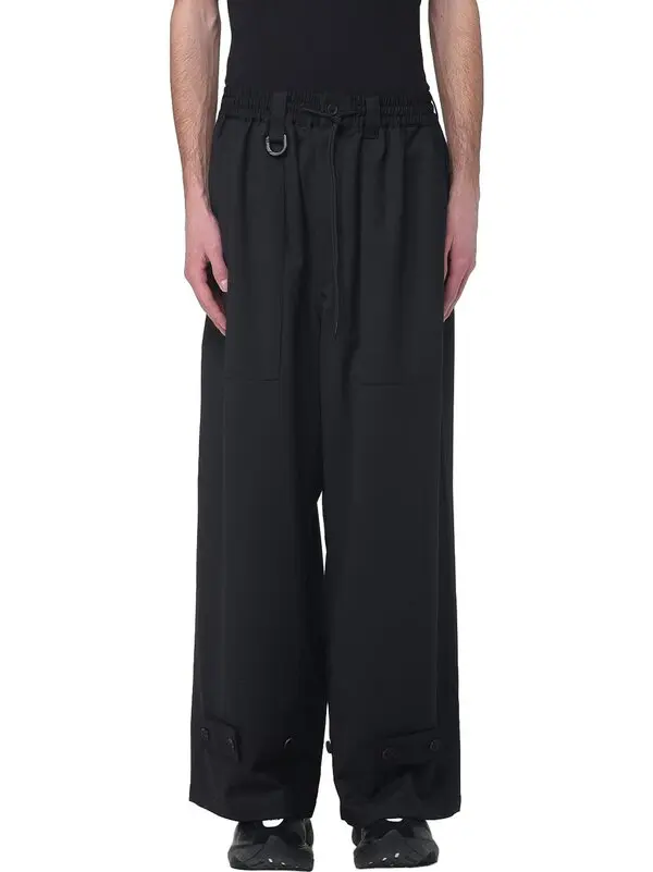 Y3 Wide Leg Trousers - Black
