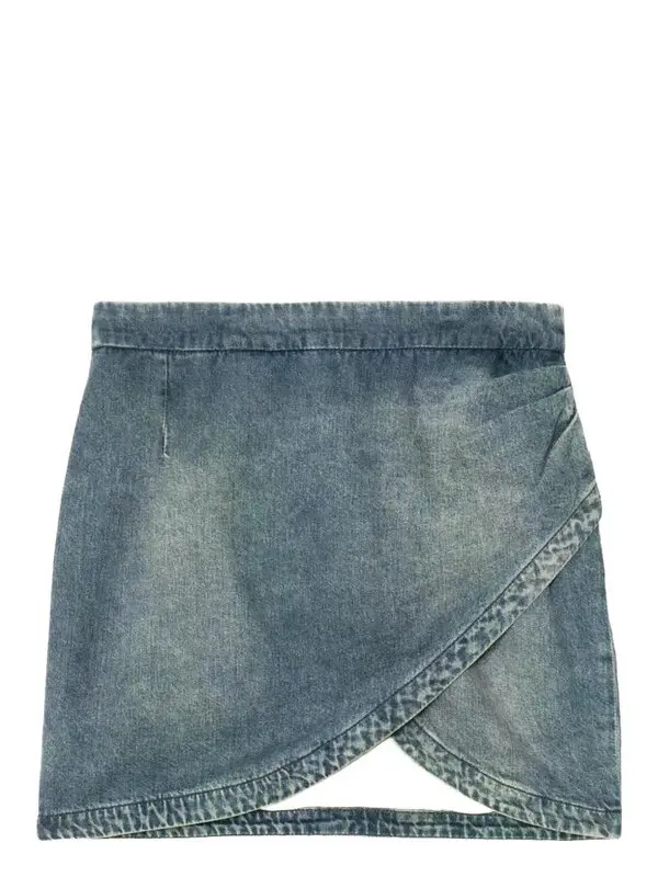 Zadig&Voltaire Denim Wrap Mini Skirt - Blue