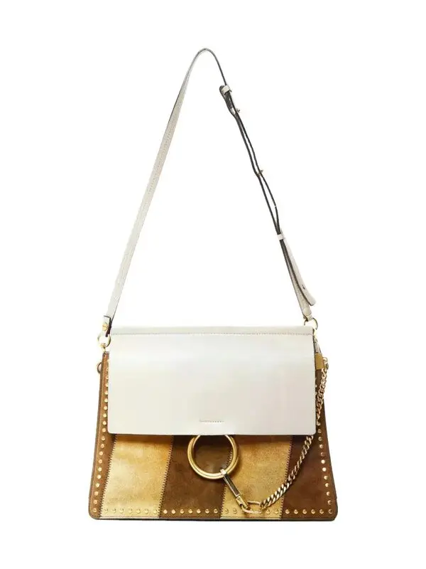 Chloé 2000s Medium Faye Suede Shoulder Bag - Neutrals
