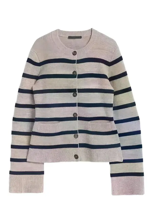 Jenni Kayne Striped Button Knitwear - Neutrals