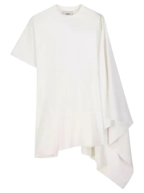 Coperni Asymmetric Mini Dress - White