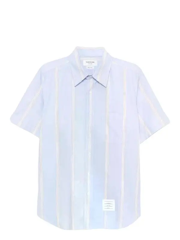 Thom Browne Striped Short-sleeve Shirt - Blue