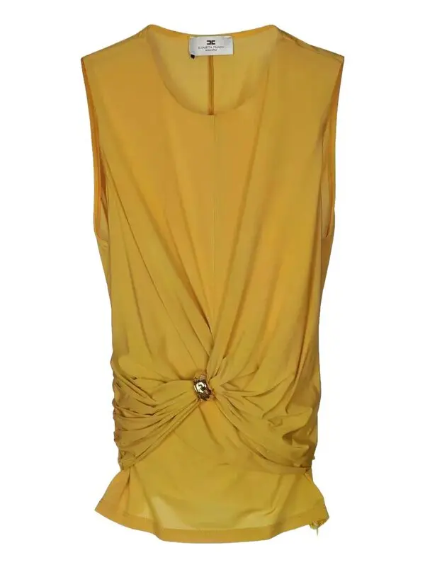 Elisabetta Franchi Jewel-detail Top - Yellow
