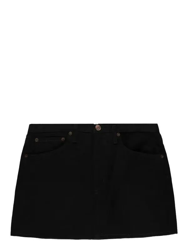 AGOLDE Keira Mini Skirt - Black