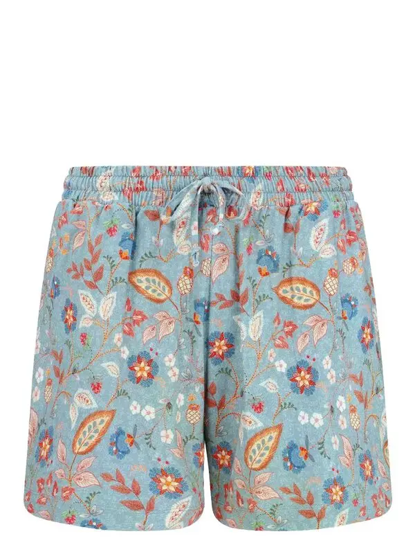 PIP STUDIO Floral Print Shorts - Blue