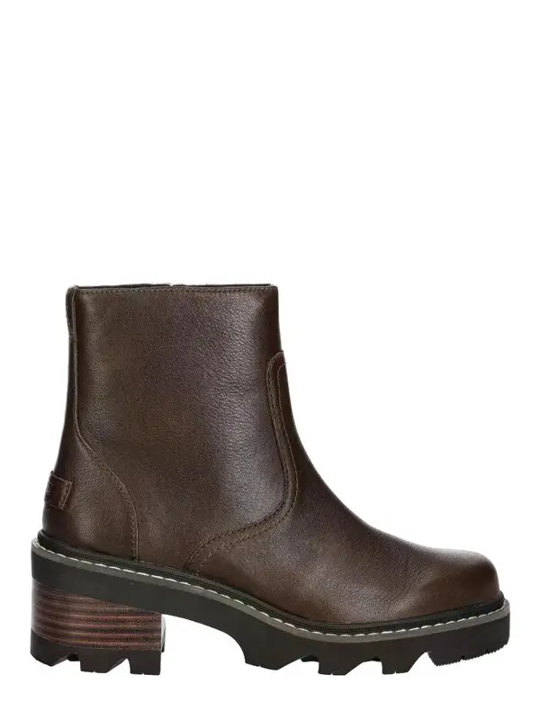 Sorel Joan Block-heel Side-zip Boots - Brown