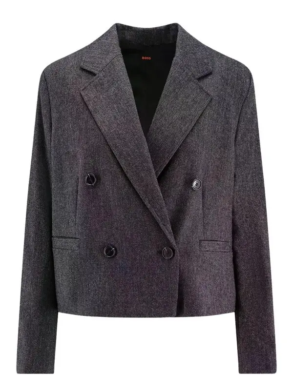 BOSS Double-breasted Blazer - Grey