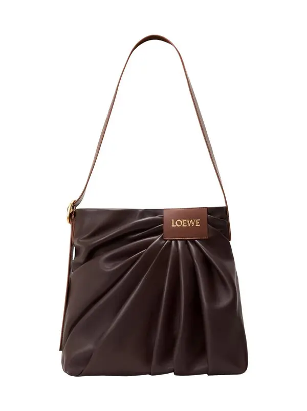 Loewe Draped Tote Bag - Brown