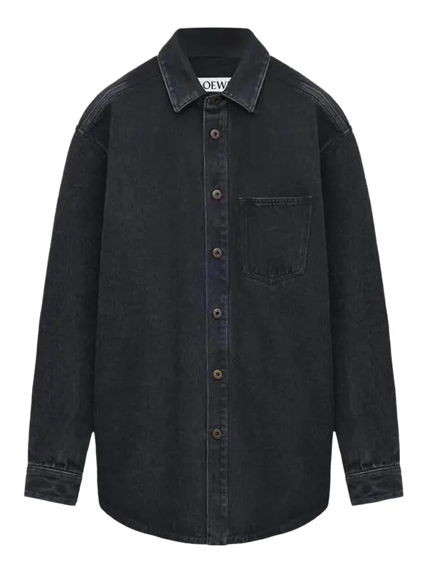 Loewe Anagram Overshirt - Black