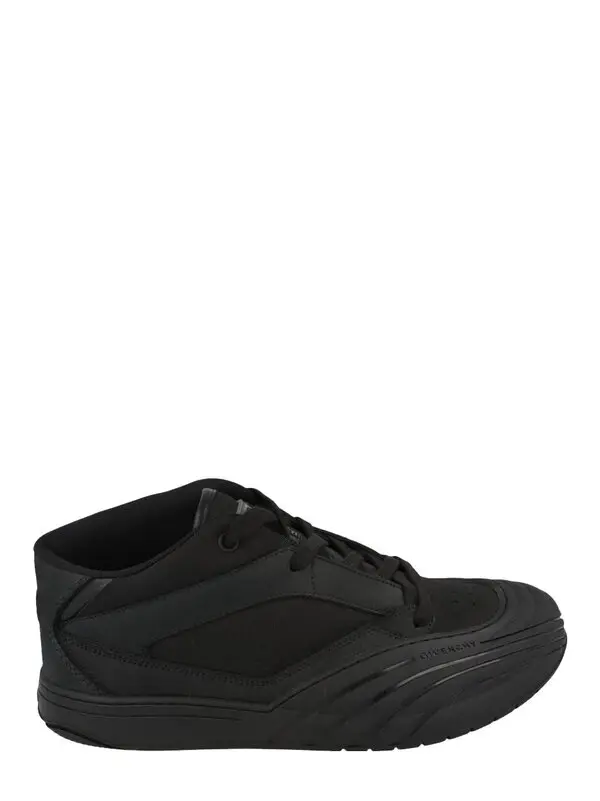 Givenchy Suede Trimmed Mid-top Sneaker - Black