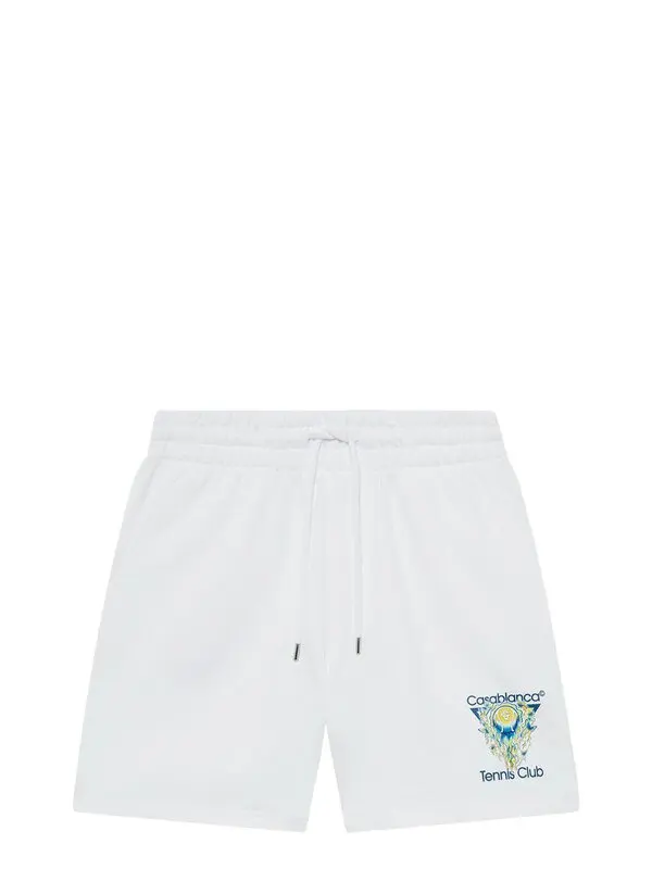 Casablanca Tennis Club Icon Sweatshorts - White