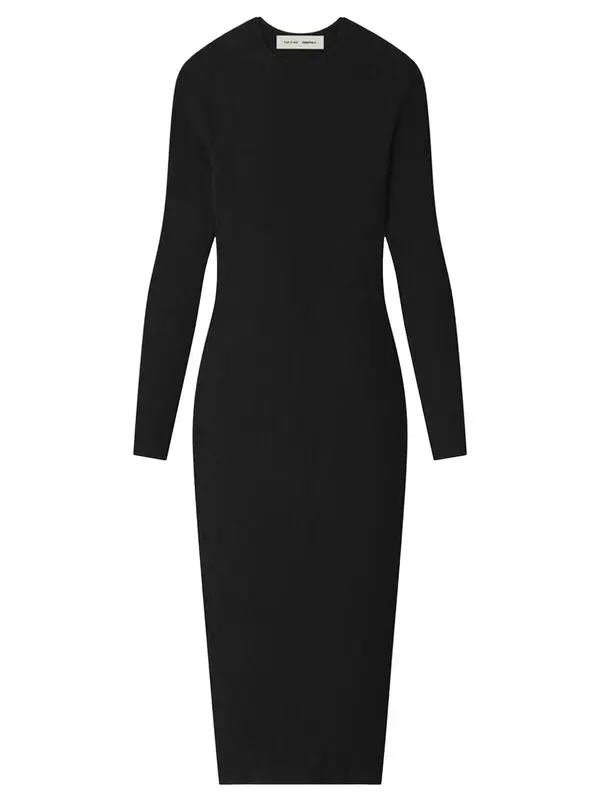 Fear Of God Rib Long-sleeve Dress - Black