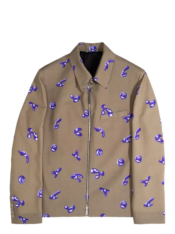 Dior X Kenny Scharf Zipped Jacket - Brown