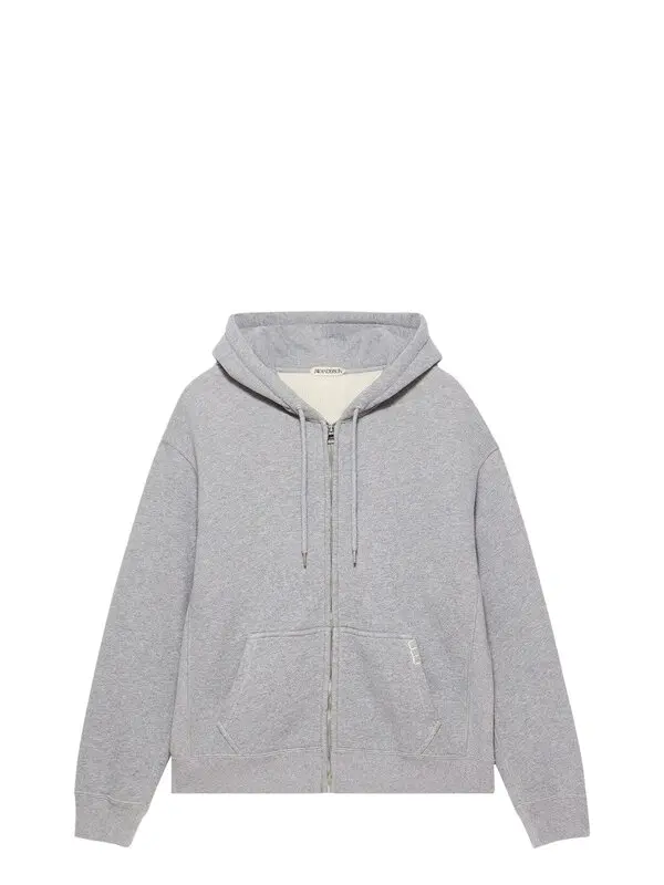 JW Anderson Front Zip Hoodie - Grey