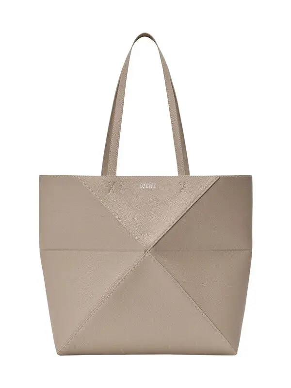 Loewe Puzzle Fold Horizontal Tote - Brown