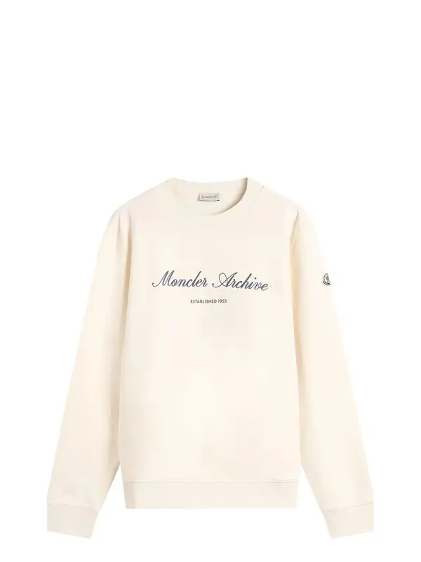 Moncler Crewneck Sweatshirt - Cream
