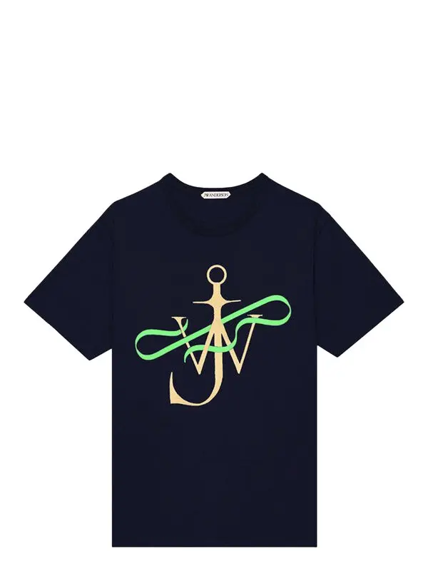 JW Anderson Ribbon Anchor T-shirt - Blue
