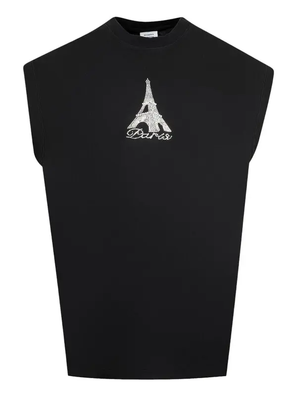 Vetements Crystal Paris T-shirt - Black