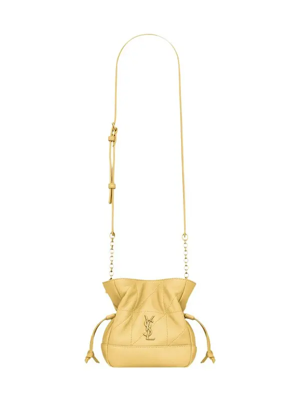 Saint Laurent Medium Pouch Bag - Yellow